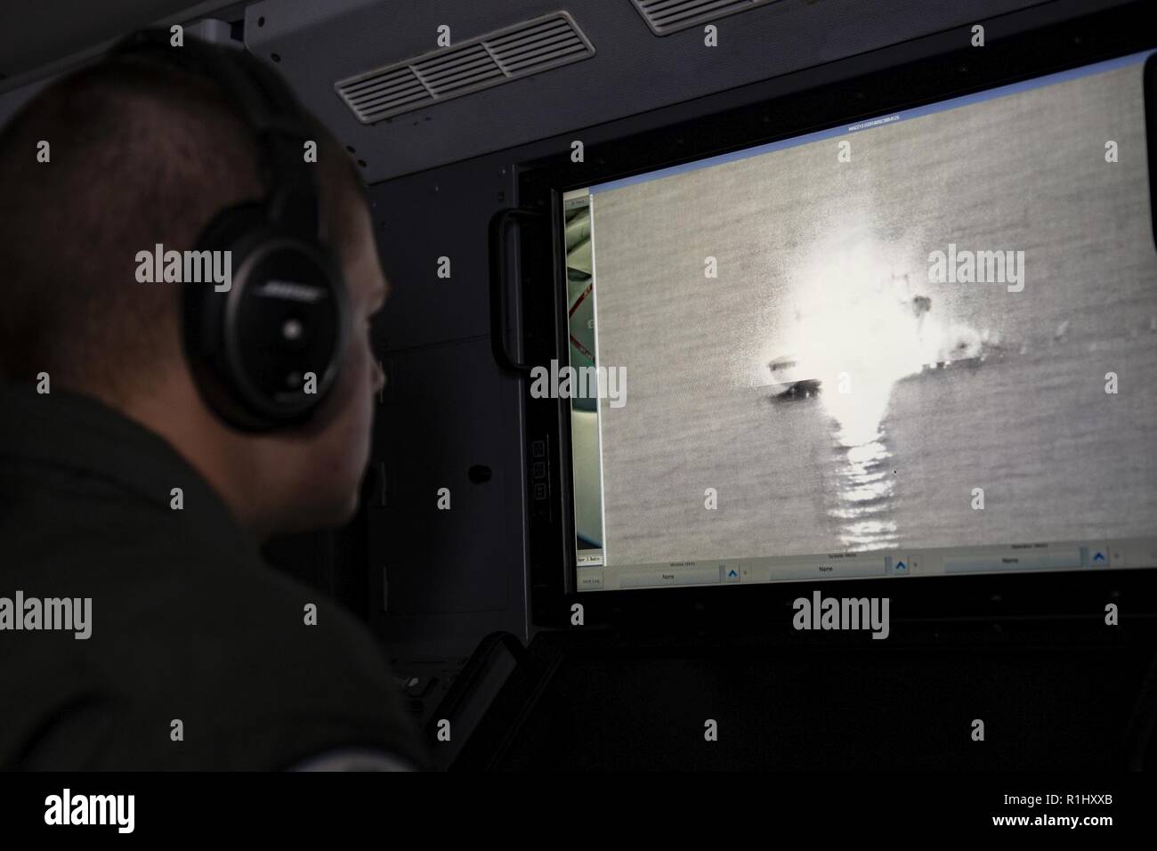 U.S. Navy Aircrewman Operator 3rd Class Jonathan Ziminski with Patrol ...