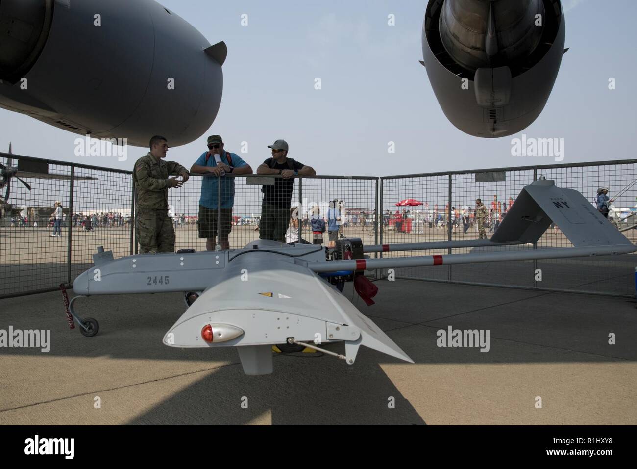 Spc. Robert Blake, an unmanned aerial system maintainer assigned to D ...
