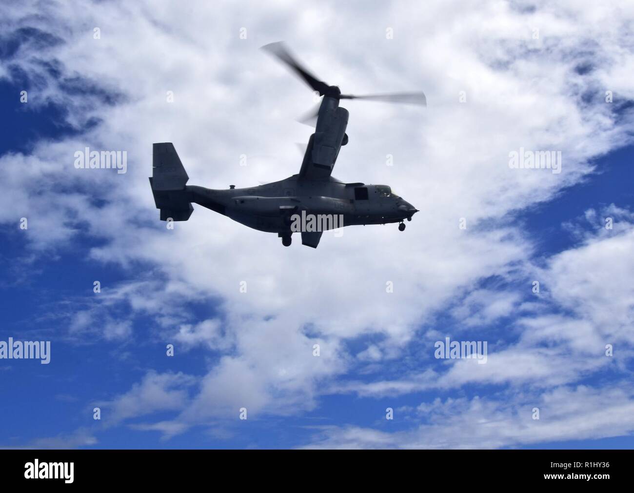 SOUTH CHINA SEA (Sept. 23, 2018) - An MV-22B Osprey tiltrotor aircraft ...