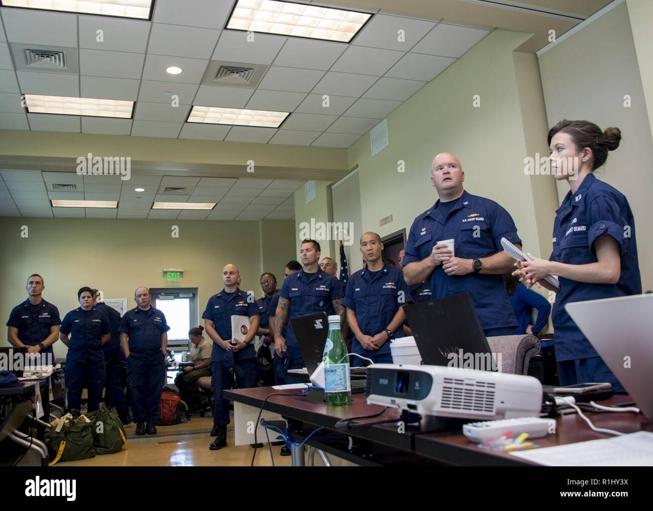 Coast Guard Capt. John Reed, commander, Coast Guard Sector Charleston ...