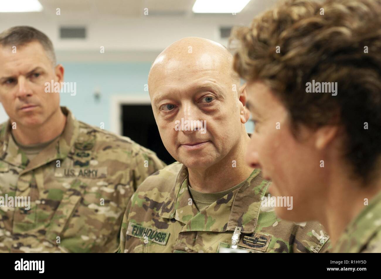 Maj. Gen. Anthony Funkhouser, (center) U.S. Army Corps of Engineers ...