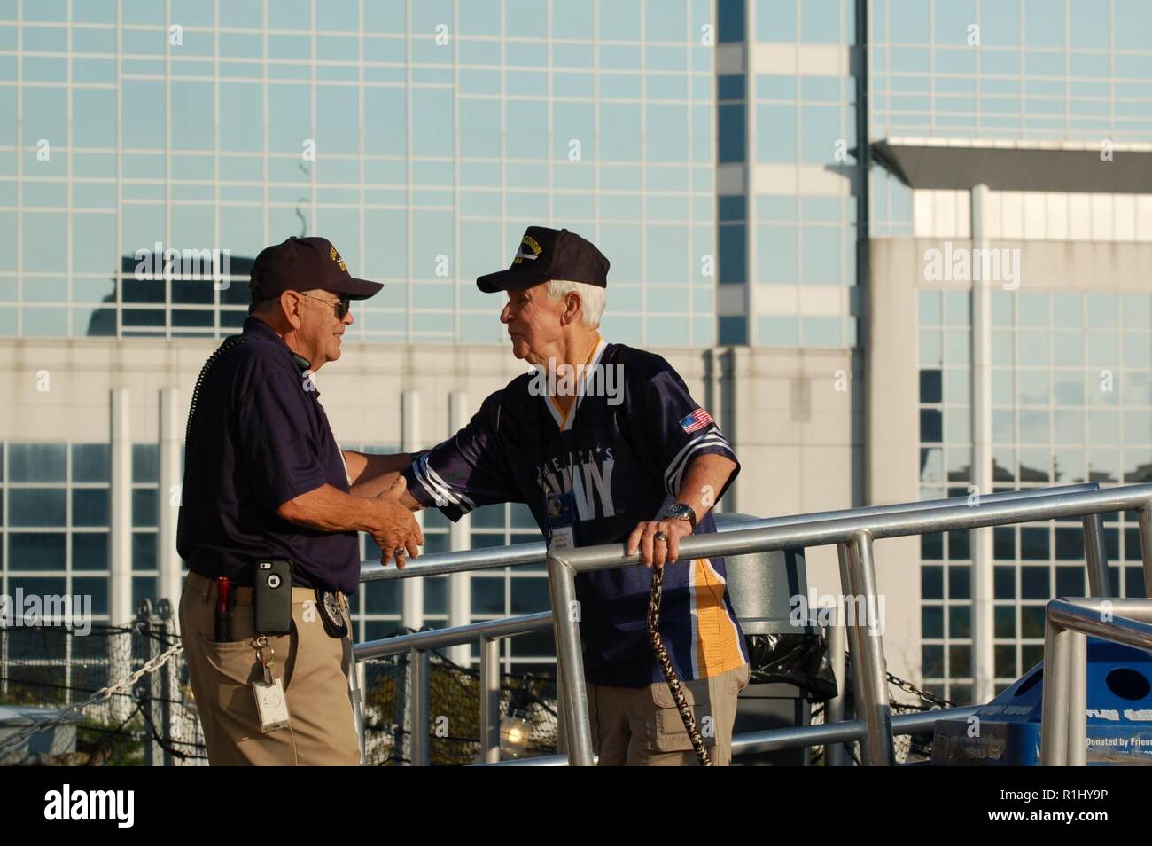 Former crewmembers of the USS Wisconsin (BB-64) attend the 18th Annual ...