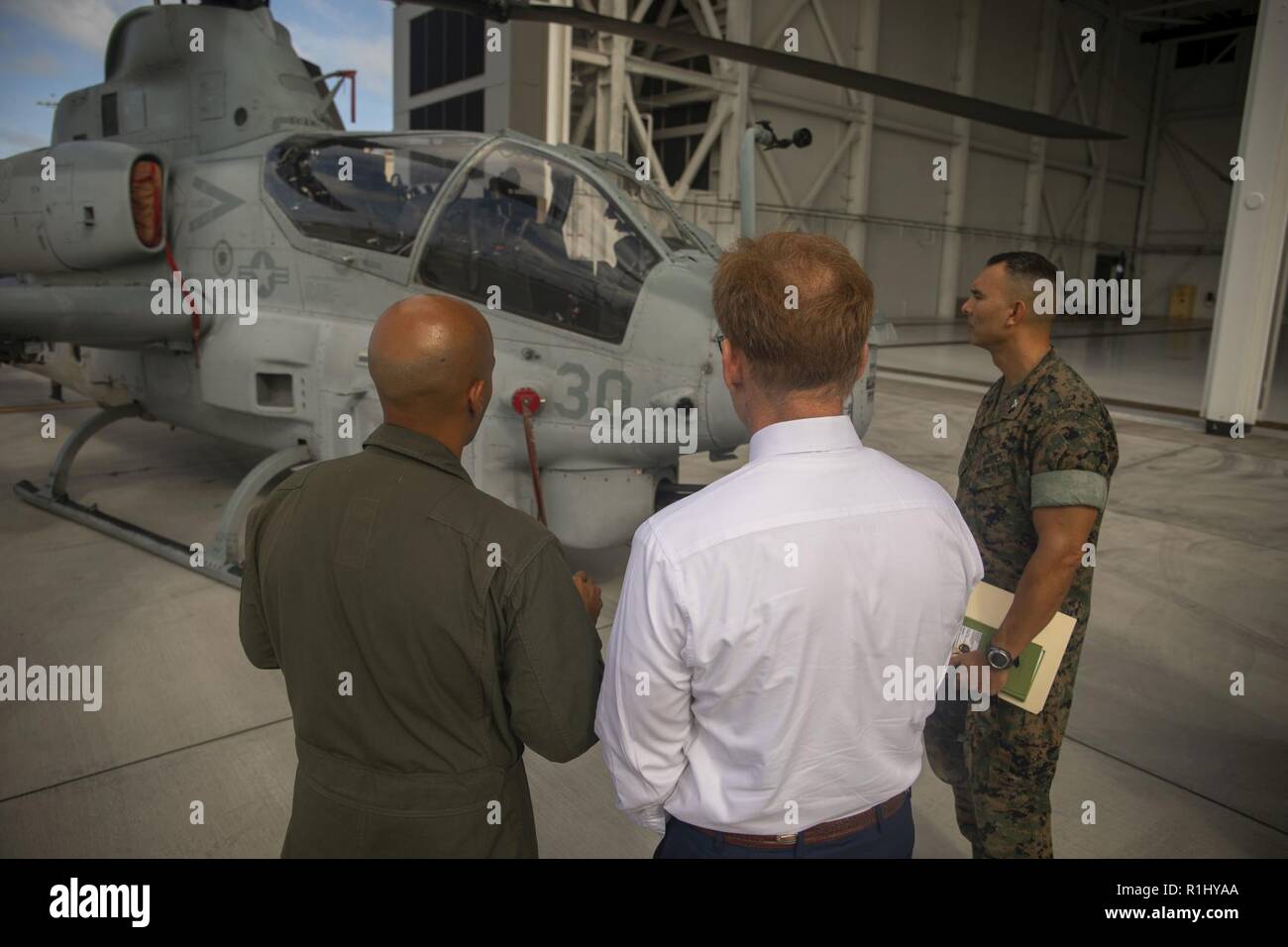 U.S. Marine Corps Capt. Julian Tucker, AH-1Z Viper helicopter pilot ...
