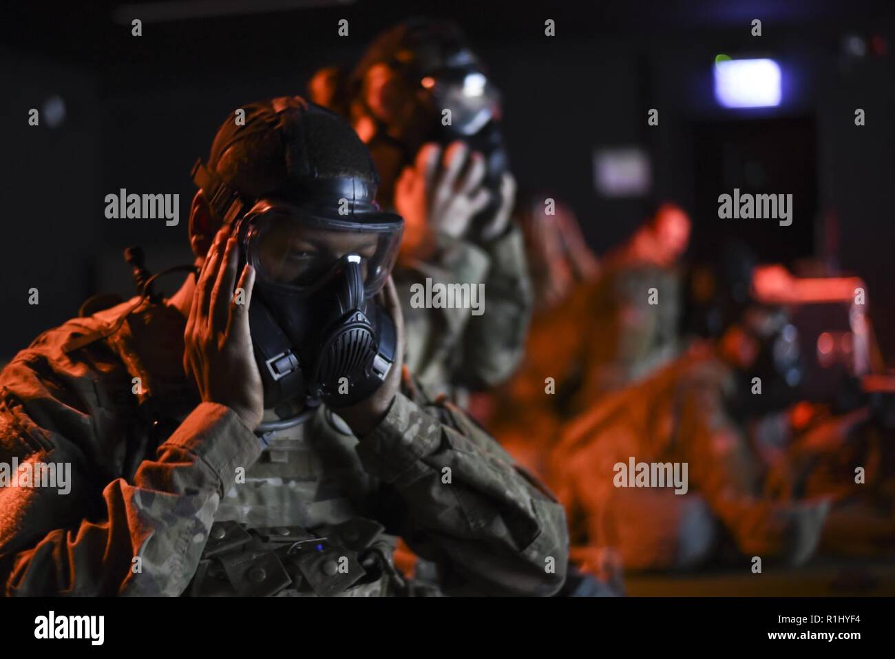 U.S. Soldiers assigned to 15th Engineer Battalion, 18th Military Police ...