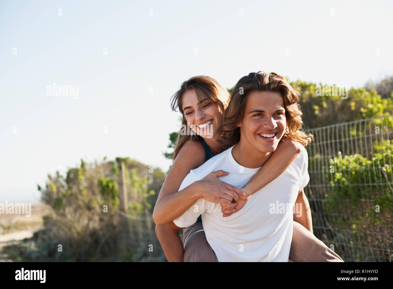 Couple having fun together Stock Photo - Alamy
