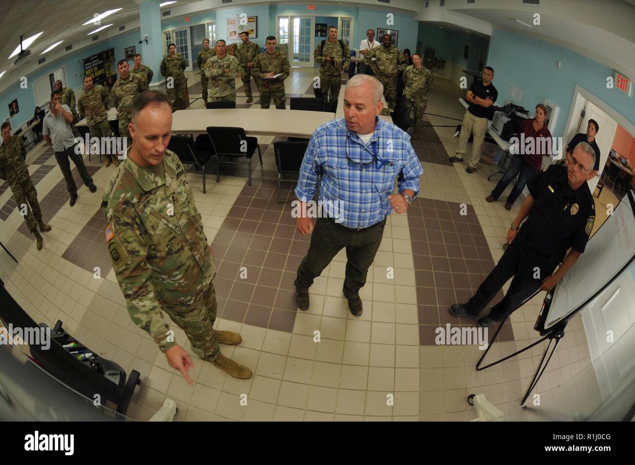 Erik Blechinger, (right) U.S. Army Corps of Eningeers Deputy Engineer ...