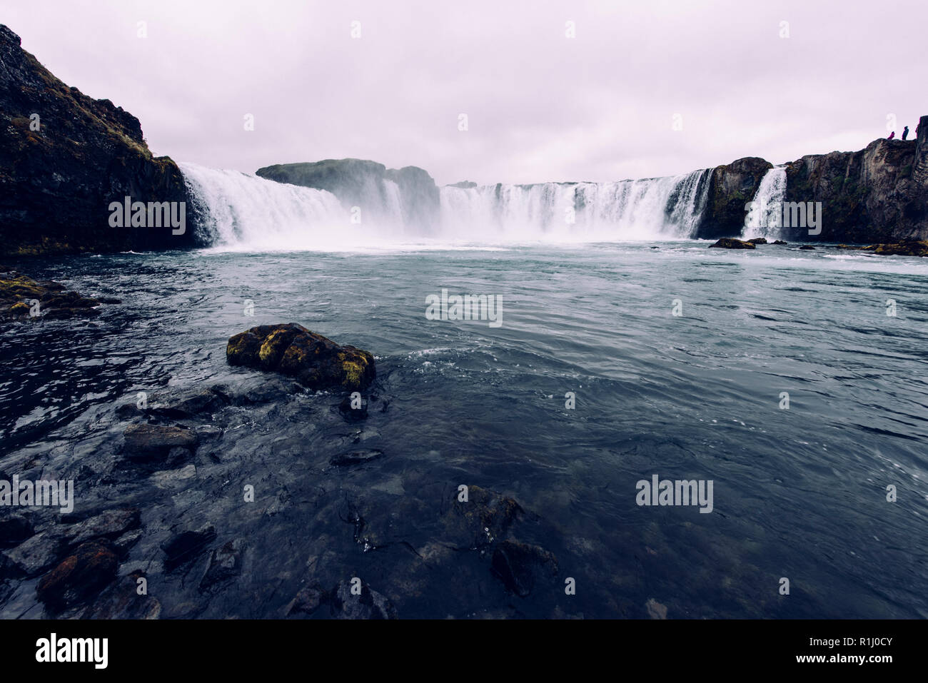 Goðafoss, the waterfall of gods, one of the most famous waterfalls in ...
