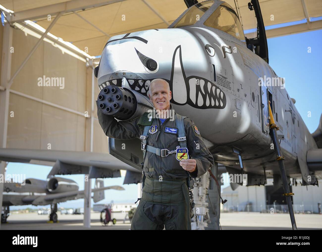 Lt. Col. Robin T. Sandifer, 47th Fighter Squadron A-10 Thunderbolt II ...