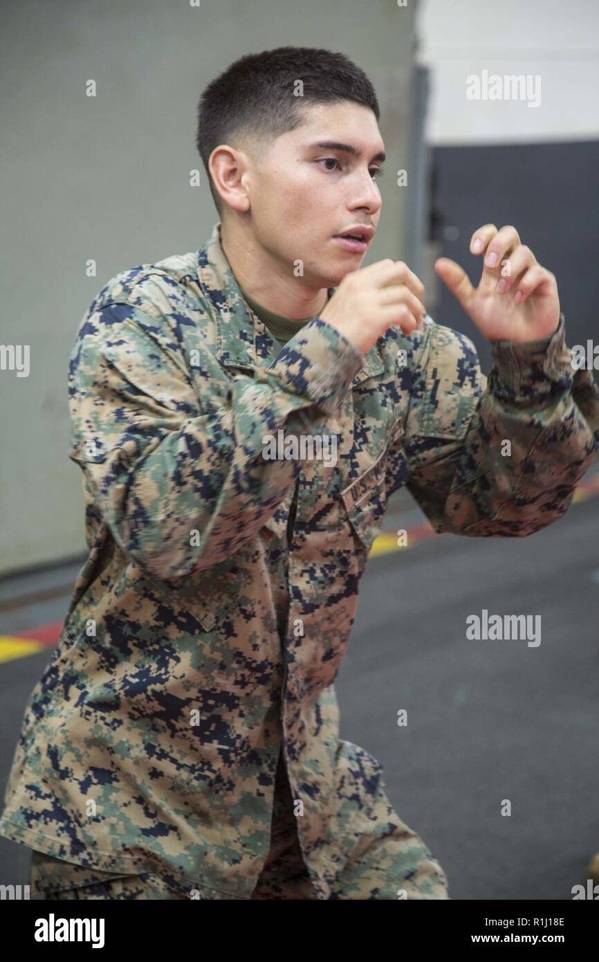 GULF OF ADEN - Marine Sgt. Nicolas Herrera, a radio technician with ...