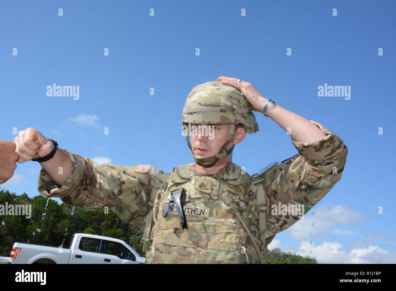SFC Justin Cauthen, Regional Health Command-Atlantic Stock Photo - Alamy