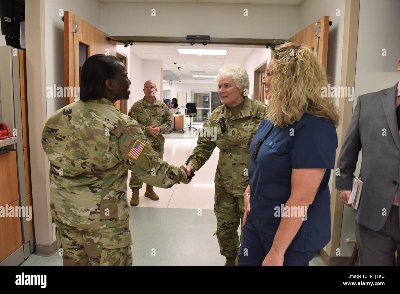 BG Crosland, MEDCOM Commanding General, visited Womack Army Medical ...