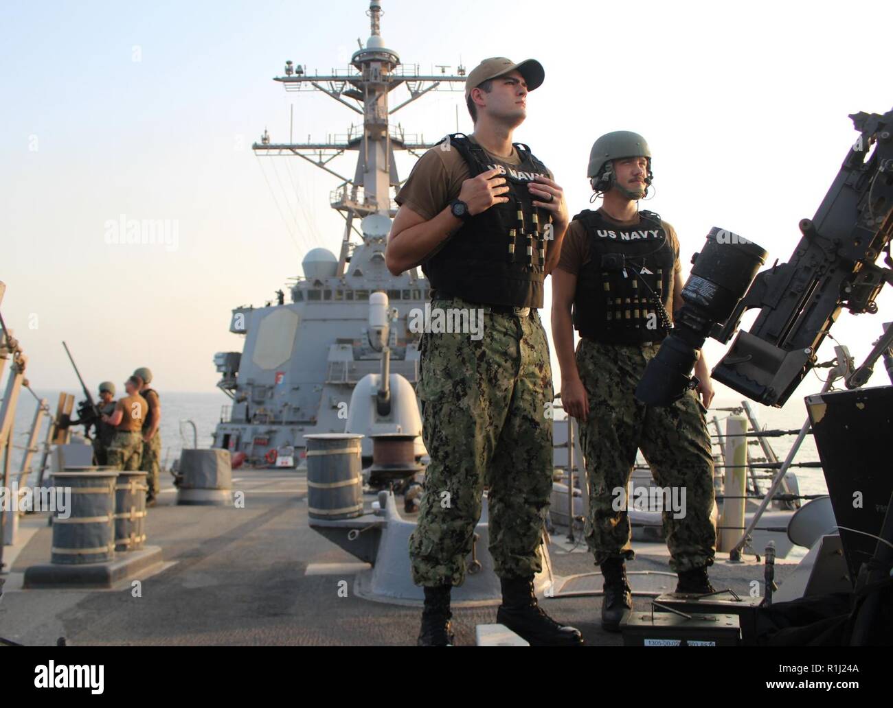 STRAIT OF HORMUZ (Sept. 24, 2018) Culinary Specialist 3rd Class Donovan ...