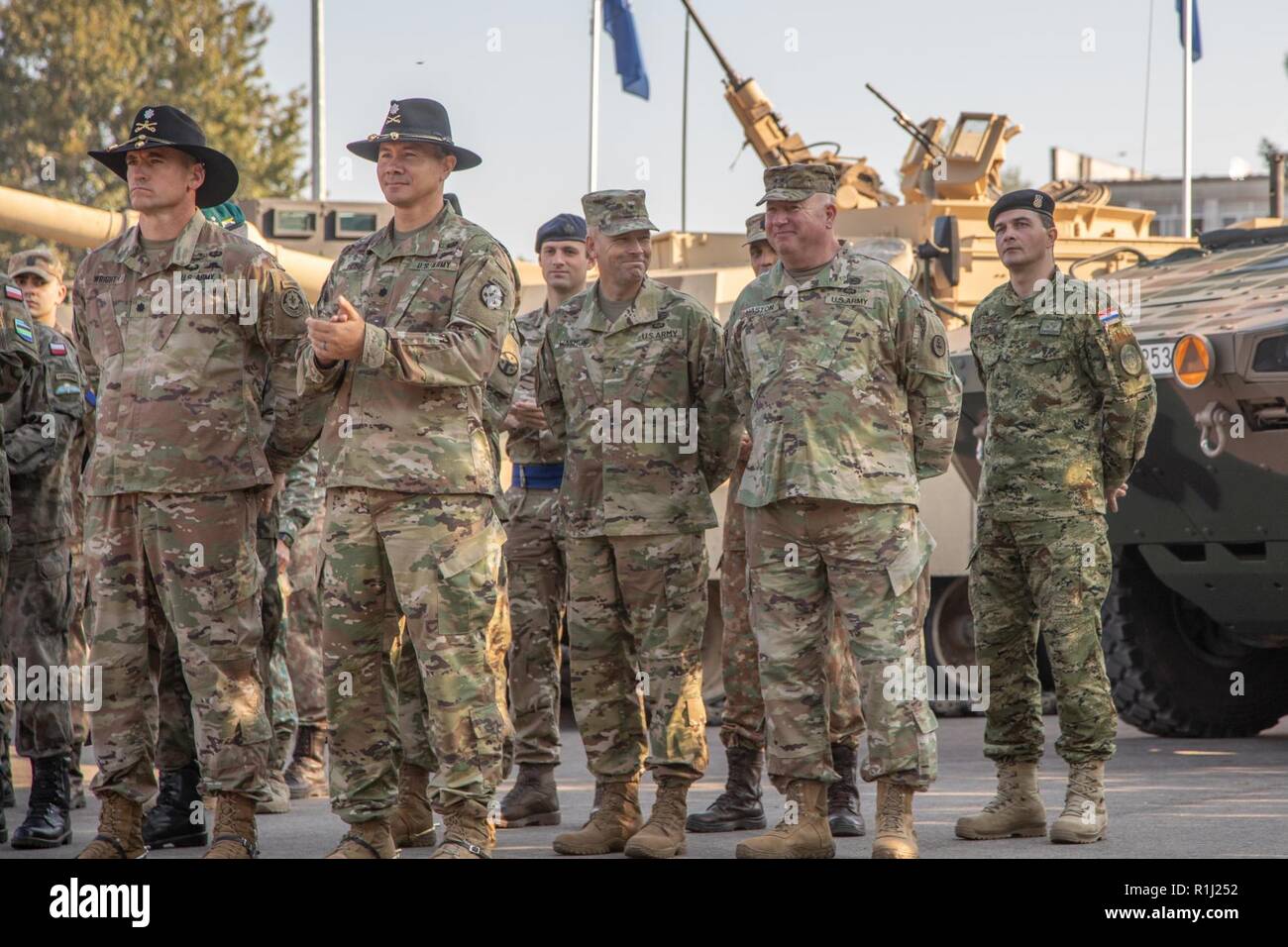 (1st Row, Left to Right) U.S. Army Lt. Col. Timothy Wright, commander ...