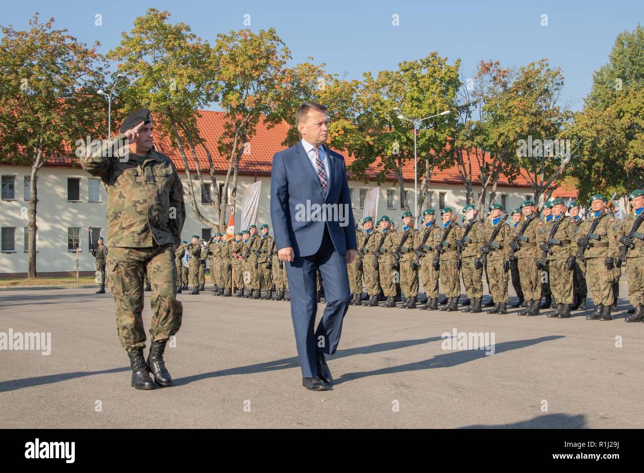 Polish Armed Forces Command General, Lt. Gen. Jarosław Mika (Left) and ...