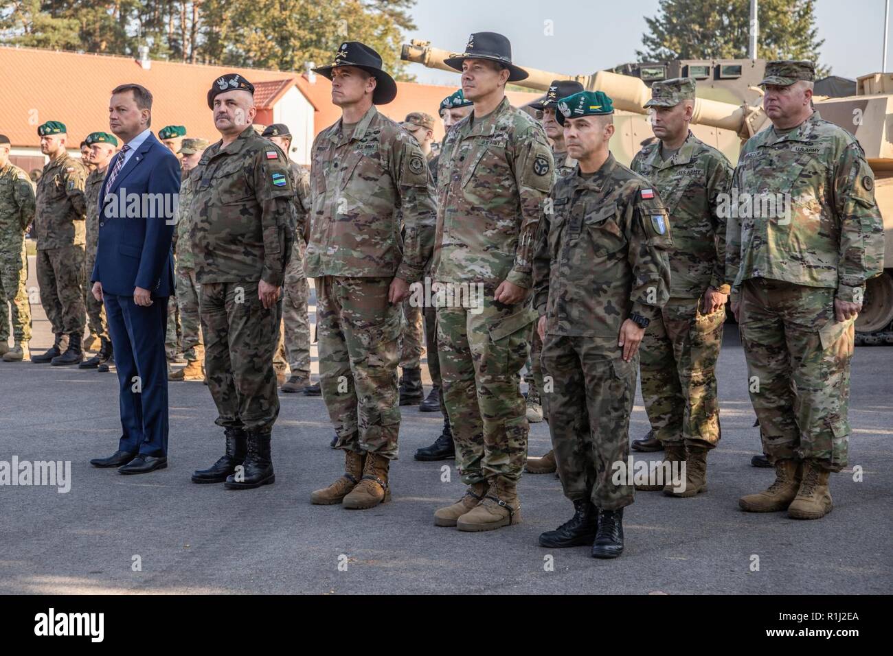 (1st Row, Left to Right ) The Polish Minister of National Defense ...