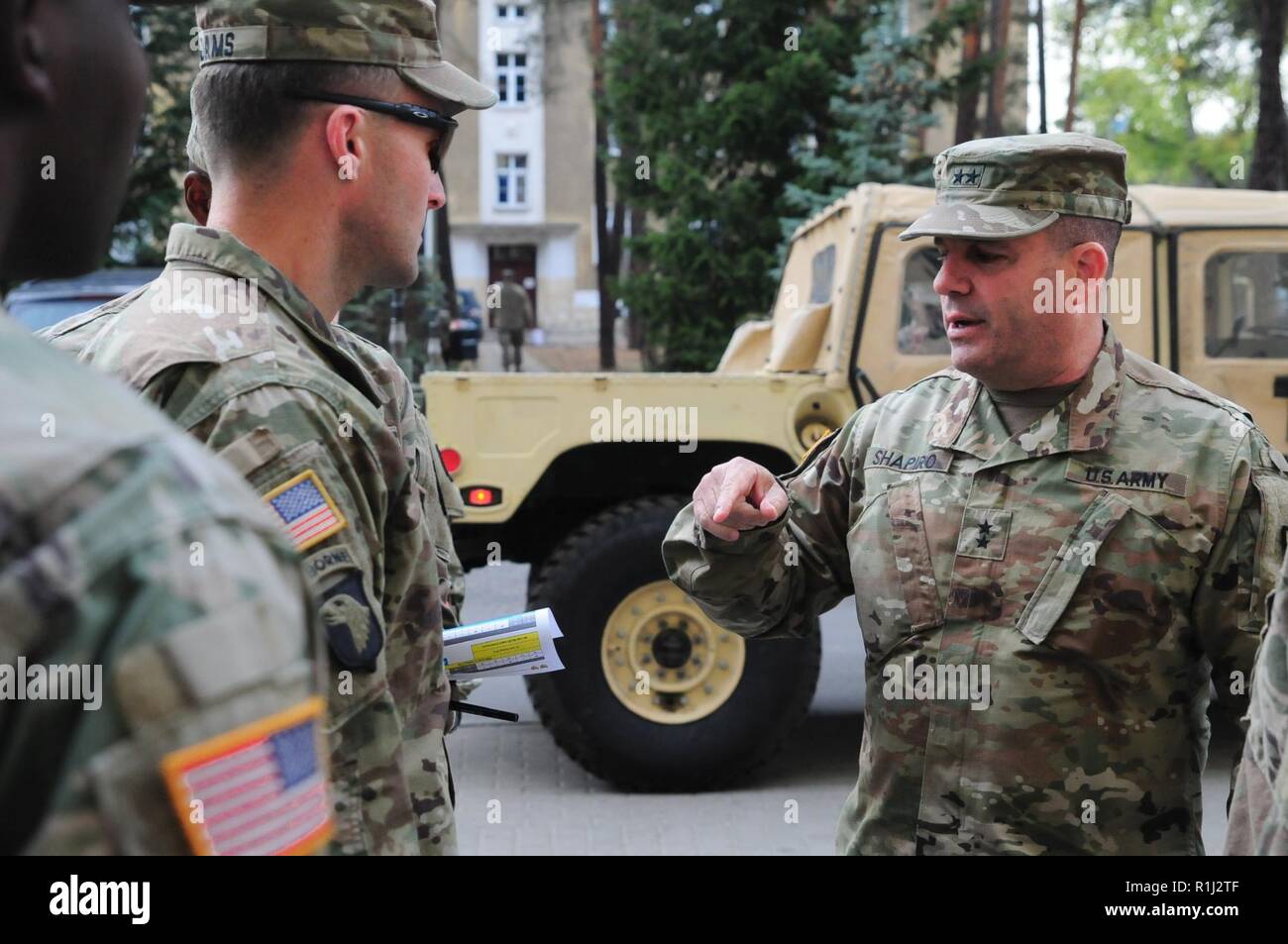 U.S. Army Maj. Gen. Stephen Shapiro, the commanding general for the 21st Theater Sustainment ...