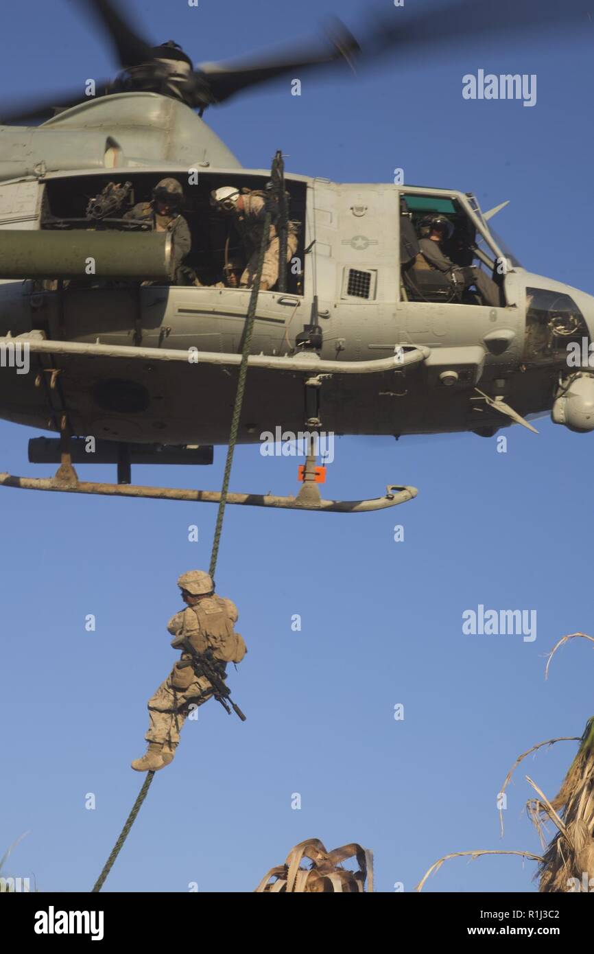 A U.S. Marine with Bravo Company, 1st Battalion, 3rd Marine Regiment ...
