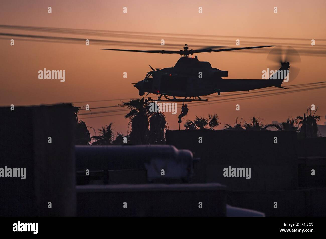 A U.S. Marine with Bravo Company, 1st Battalion, 3rd Marine Regiment ...