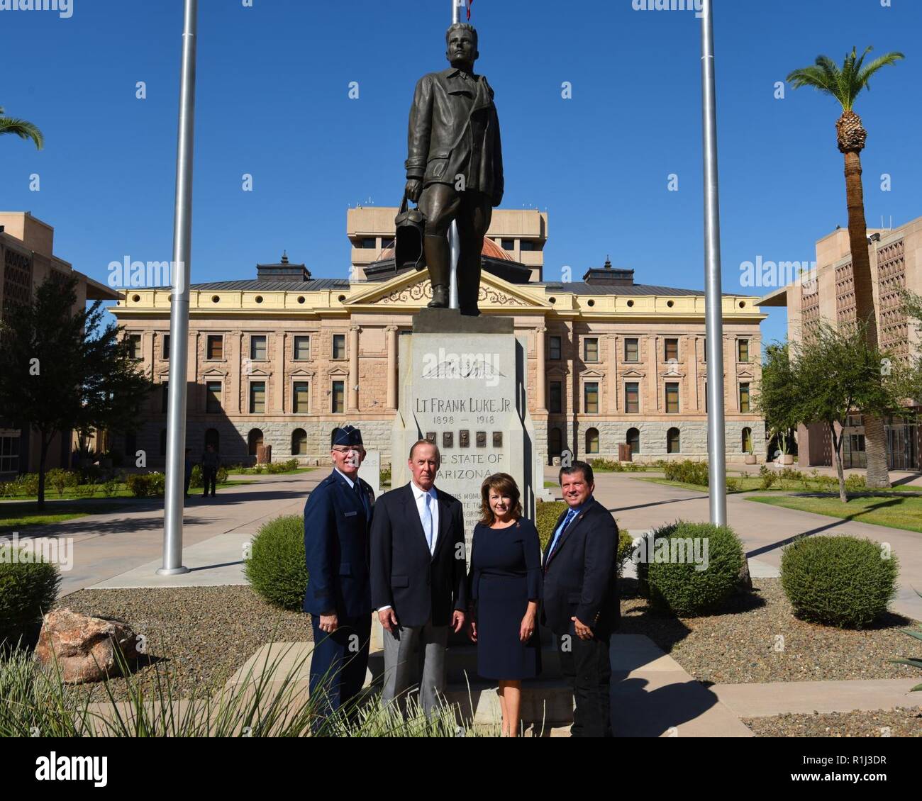 From left, Brig. Gen. Todd Canterbury, 56th Fighter Wing commander ...