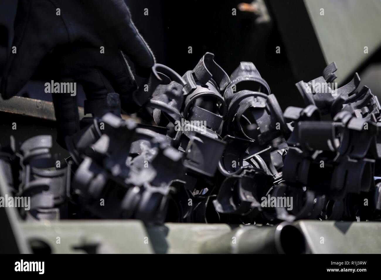 A Marine with Weapons Company, Battalion Landing Team, 2nd Battalion ...