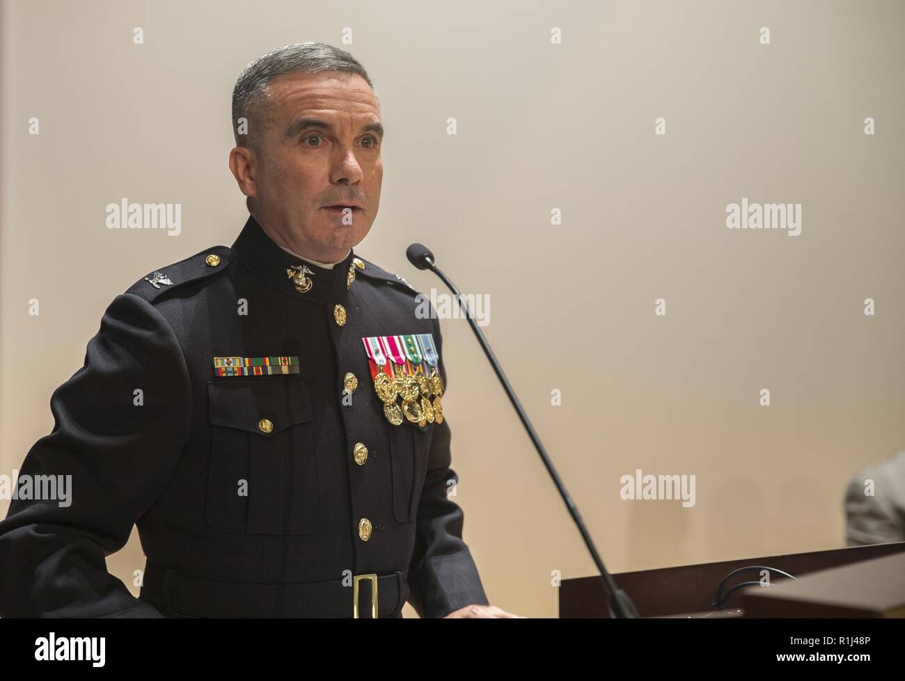 U.S. Marine Corps Col. Michael C. Taylor, commanding officer, Marine ...