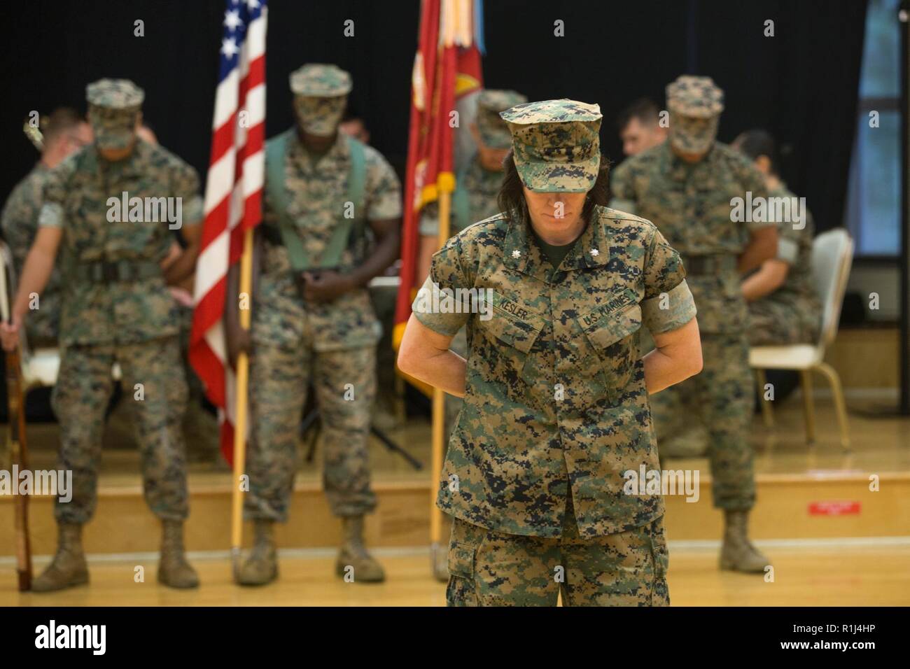 U.S. Marine Corps Lt. Col. Catalina Kesler with Combat Logistics ...