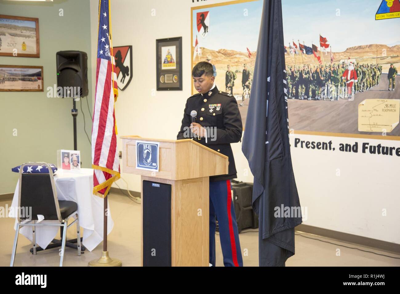 Captain Adam Rahman, company commander, Headquarters Company, relates ...