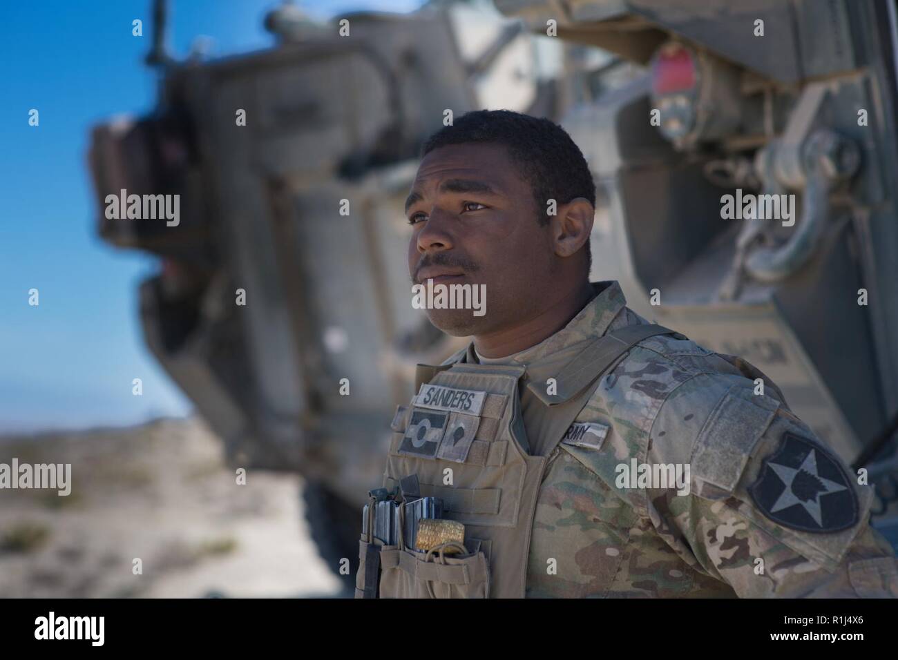 Spc. James Sanders, a 19D cavalry scout with 8-1 headquarters and ...