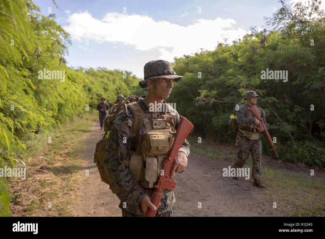 U.S. Marines attending Corporal’s Course with Headquarters Battalion ...