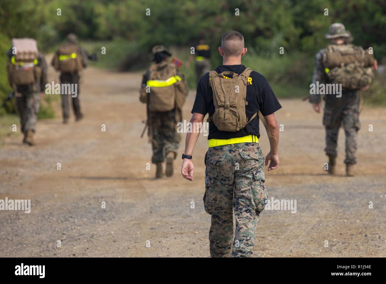 U.S. Marine Corps Sgt. Josiah McCalla, a Headquarters Battalion, Marine ...