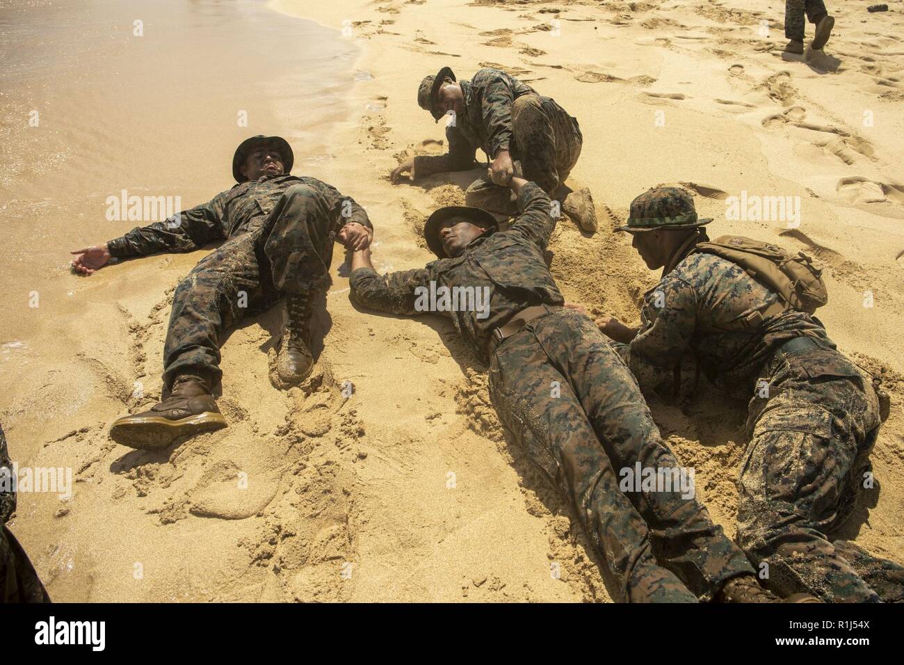 U.S. Marines attending Corporal’s Course with Headquarters Battalion ...