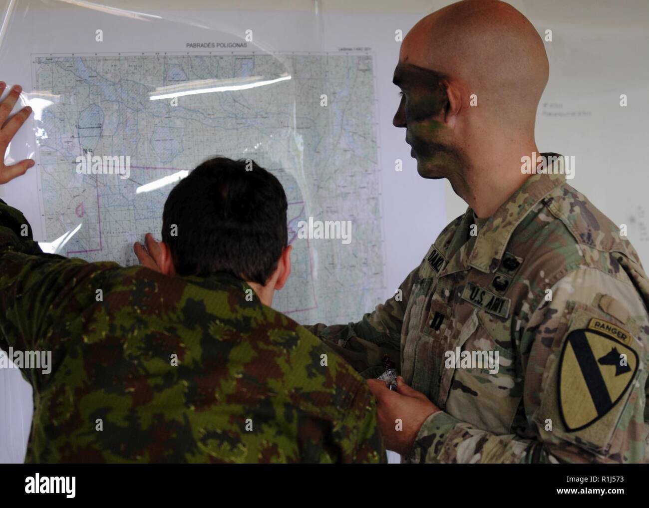 U.S. Army Capt. Gary Oakland, the administrative officer for the 1st ...