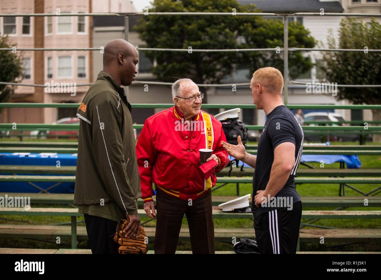 U.S. Marines Capt. Ronald Calloway (left) and Sgt. Logan Junkin (right ...