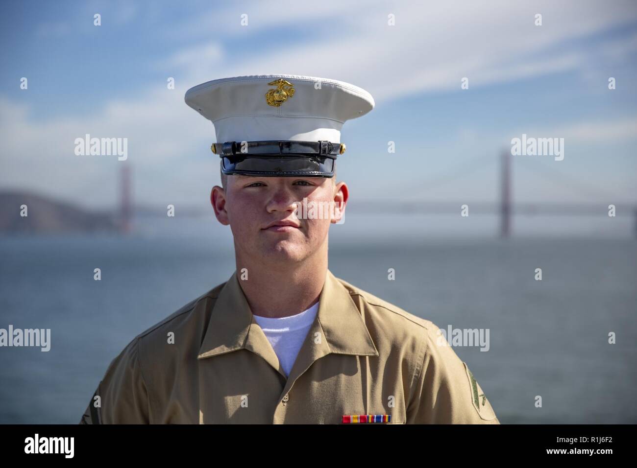 U.S. Marine Corps Lance Cpl. Kevin Wright with Task Force San Francisco ...