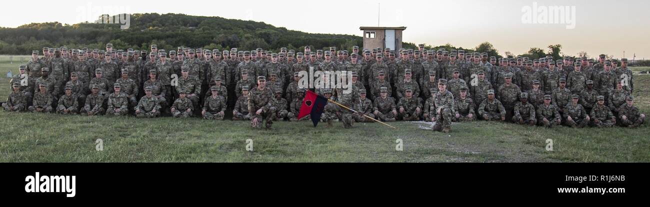 Soldiers of Bravo Company, 34th Red Bull Infantry Division, gather for ...