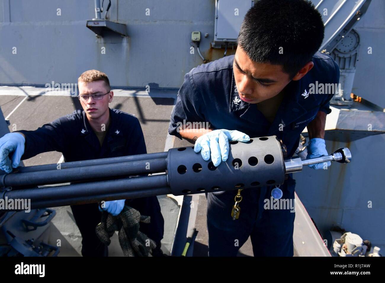 MEDITERRANEAN SEA (Oct. 5, 2018) - Fire Controlman 3rd Class Marquise ...