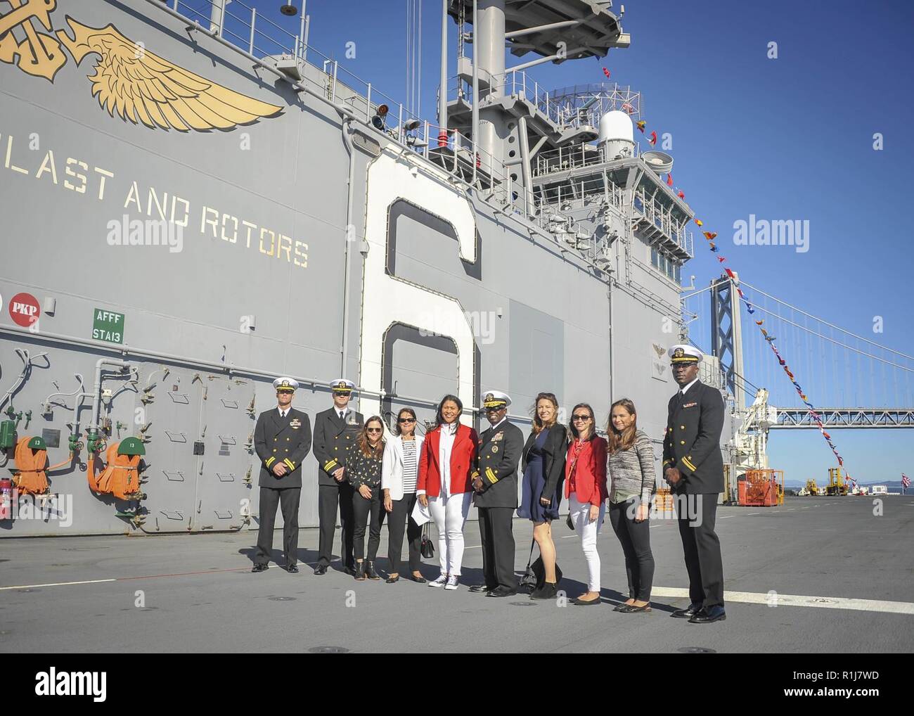 SAN FRANCISCO (Oct. 5, 2018) San Francisco Mayor London Breed (center ...