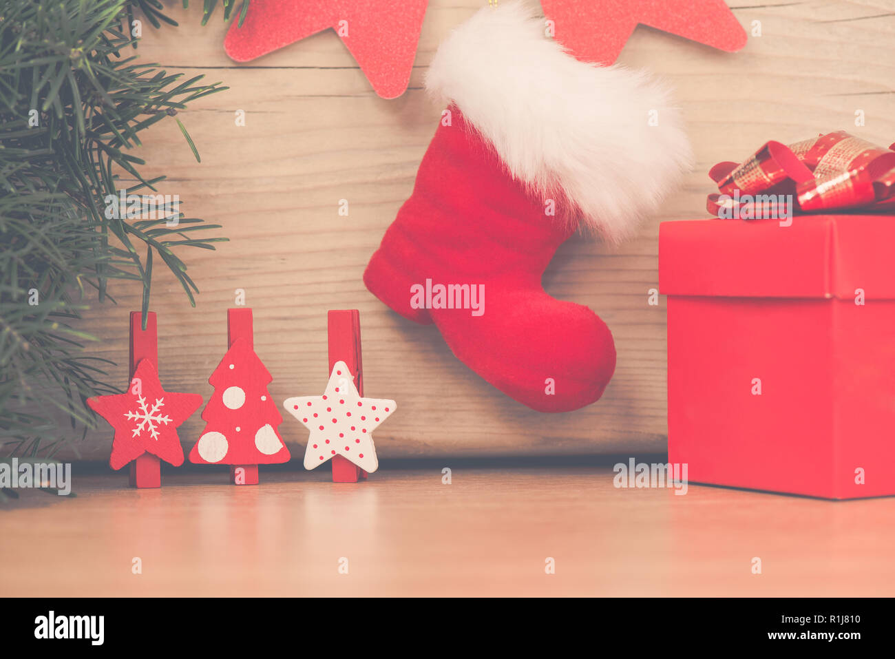 Hanging christmas boot tree decoration hi-res stock photography and ...