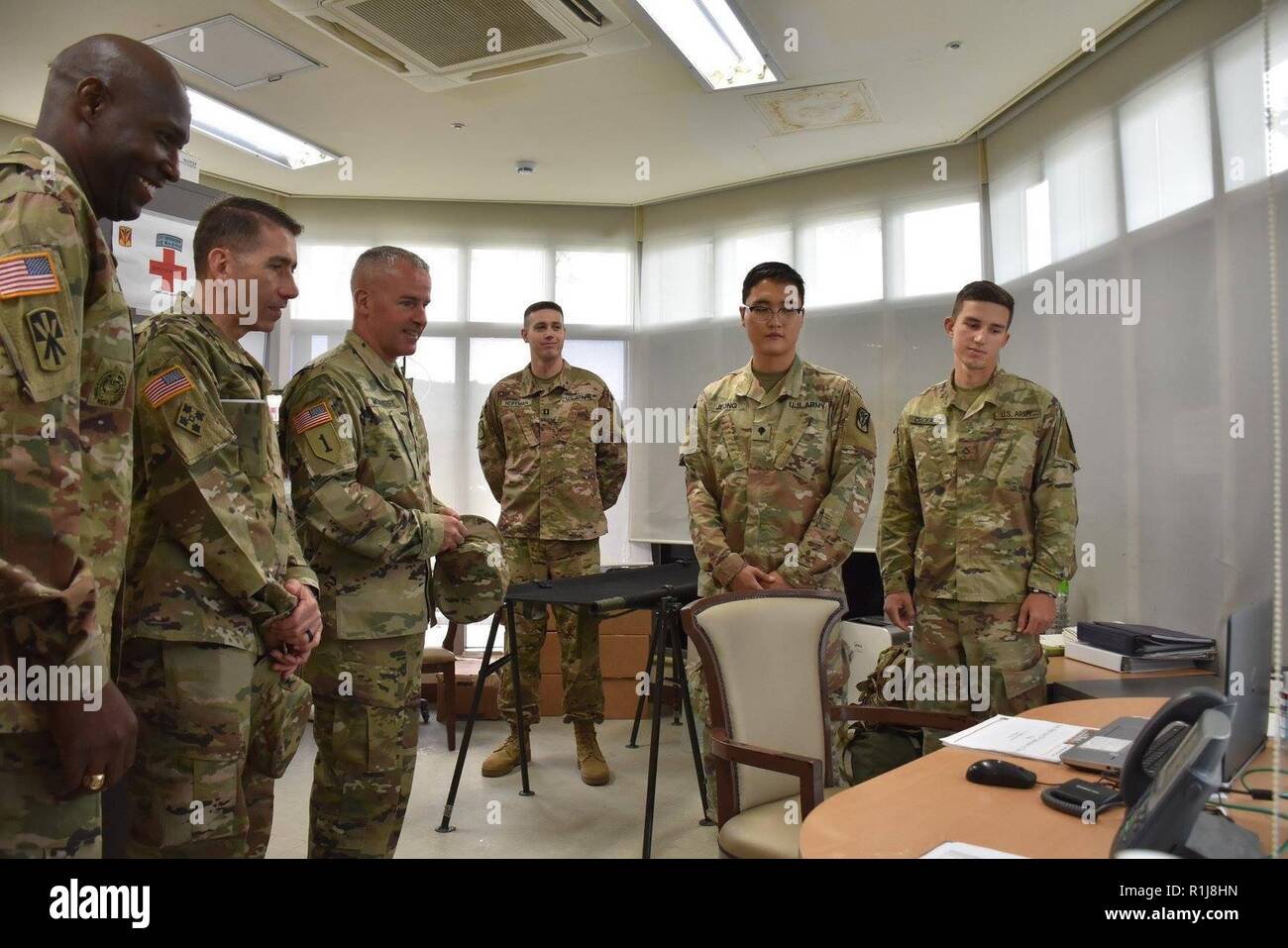 Soldiers at CTF-Defender brief The 94th Army Air and Missile Defense ...