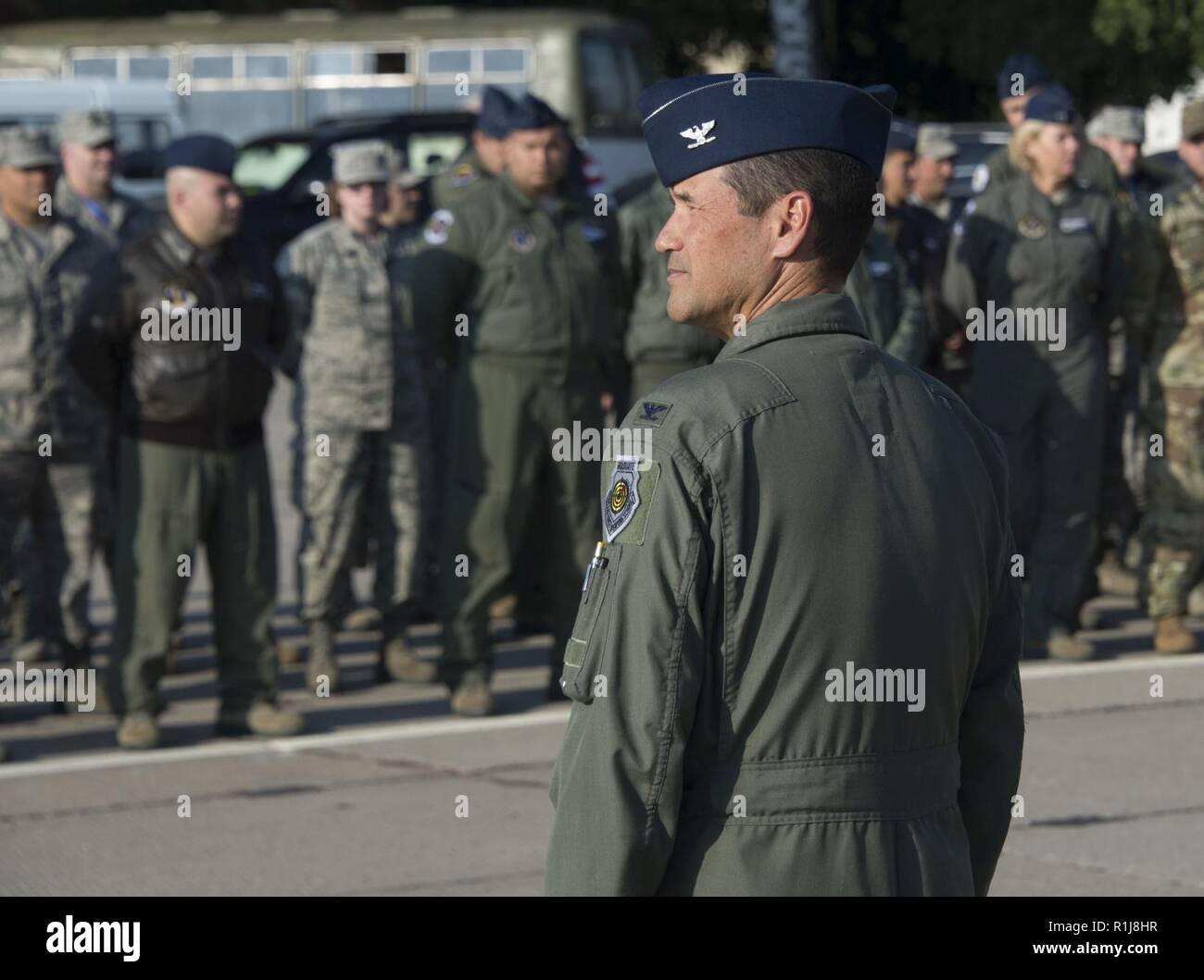 Col Keith Ward Wing commander for the 146th ALW Channel Islands stands ...