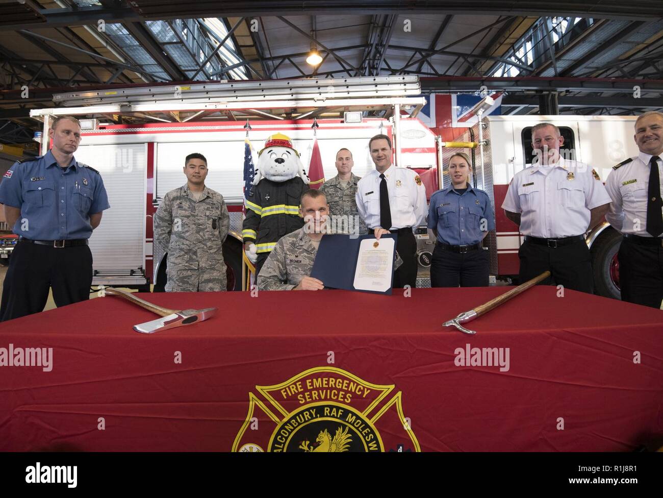 U.S. Air Force Col. Christopher Bromen, 423rd Air Base Group Commander ...