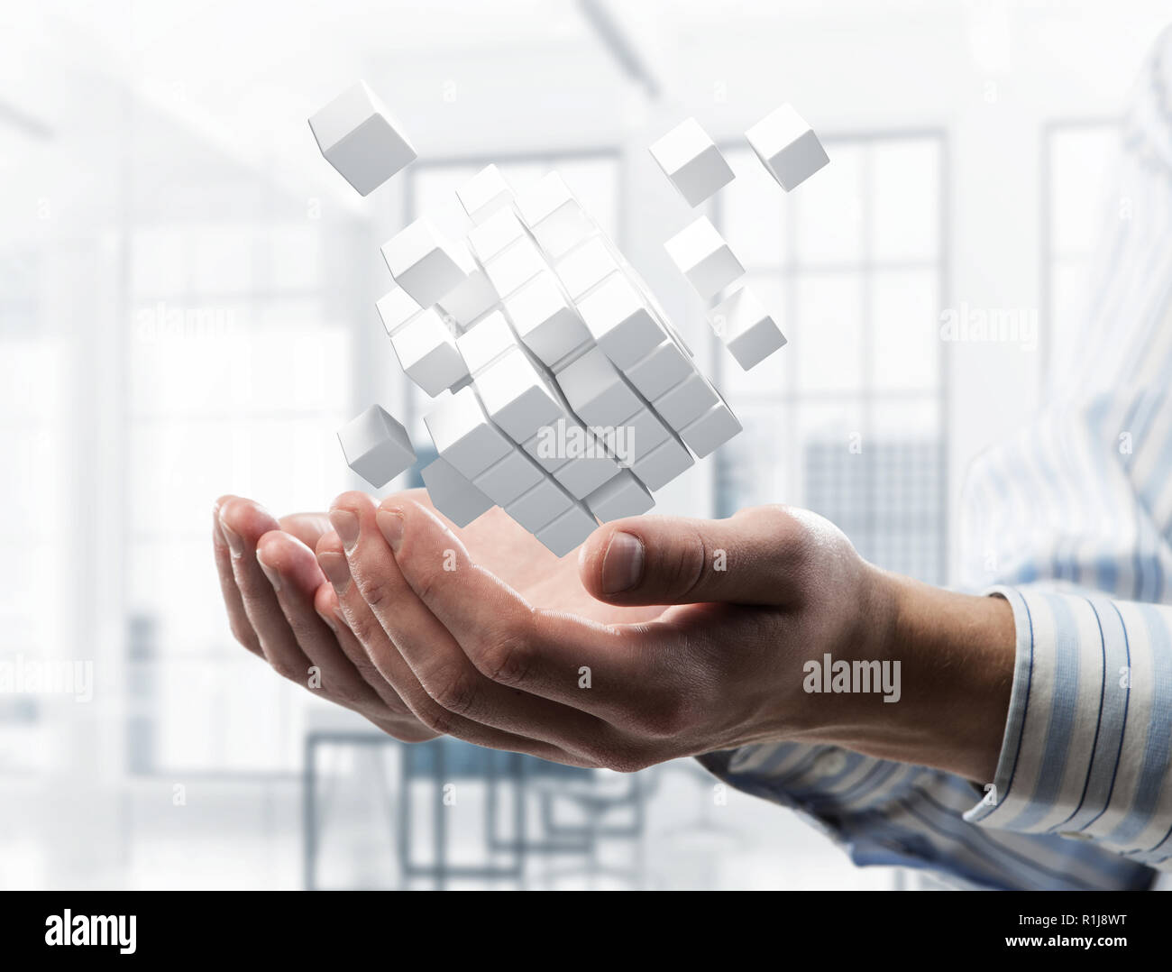 Concept of technology integration and innovation presented by cu Stock ...