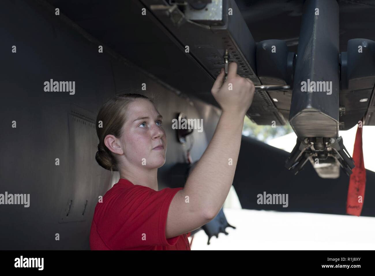 Airman 1st Class Hayden Fredrickson, load crew member assigned to the ...