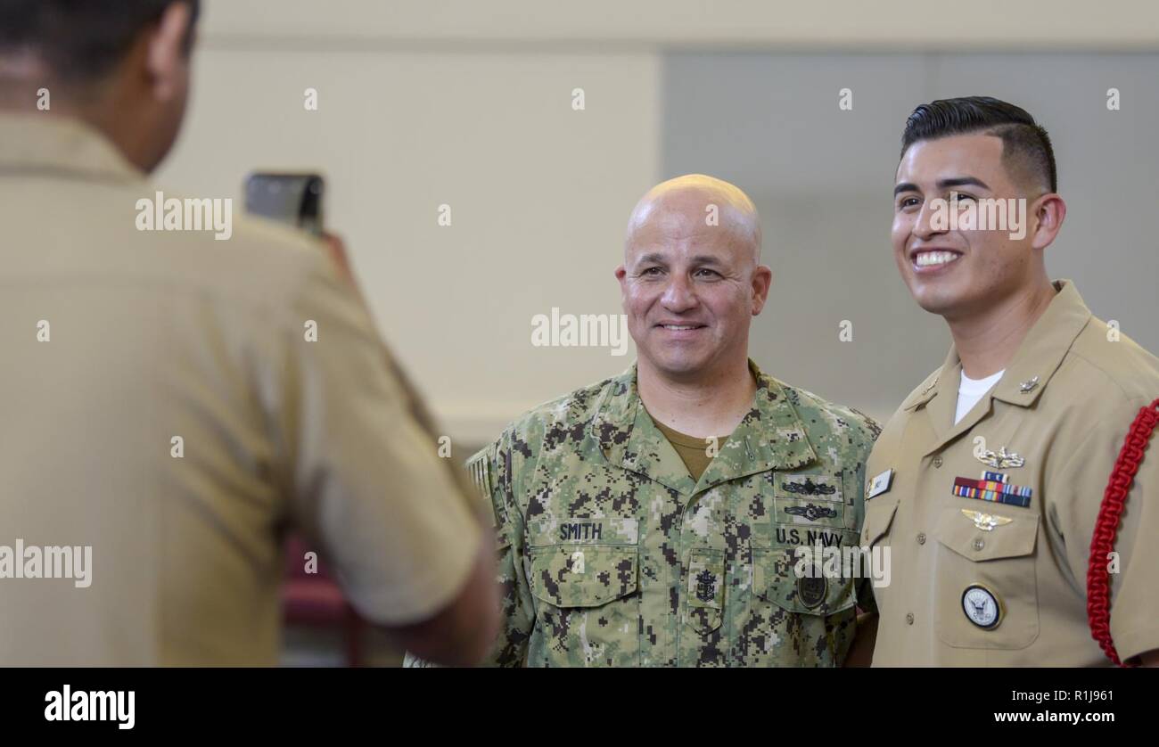 GREAT LAKES, Ill. (Oct. 9, 2018) Master Chief Petty Officer of the Navy ...