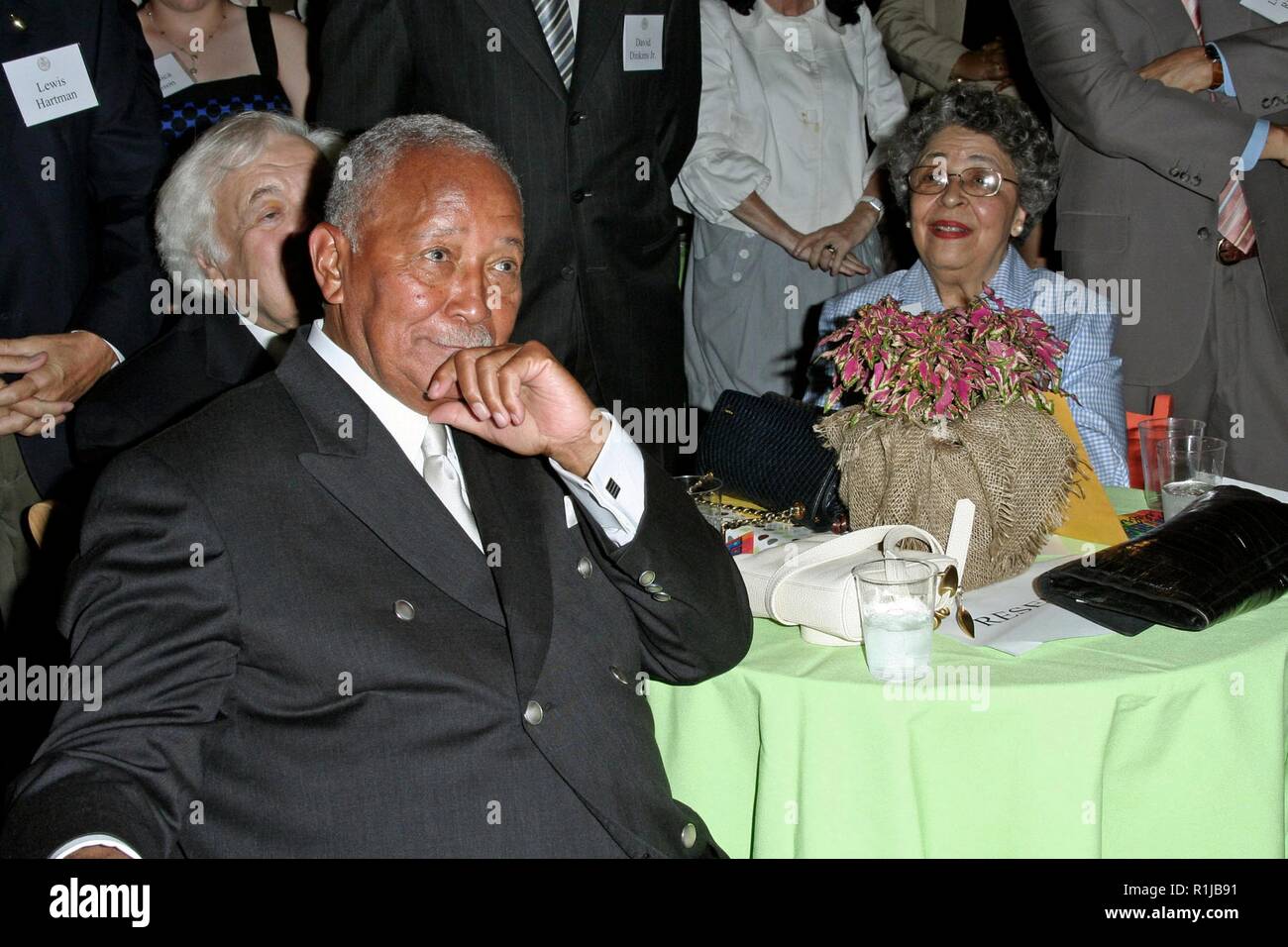 New York, NY - July 16: Mayor David Dinkins, Joyce Dinkins at David ...