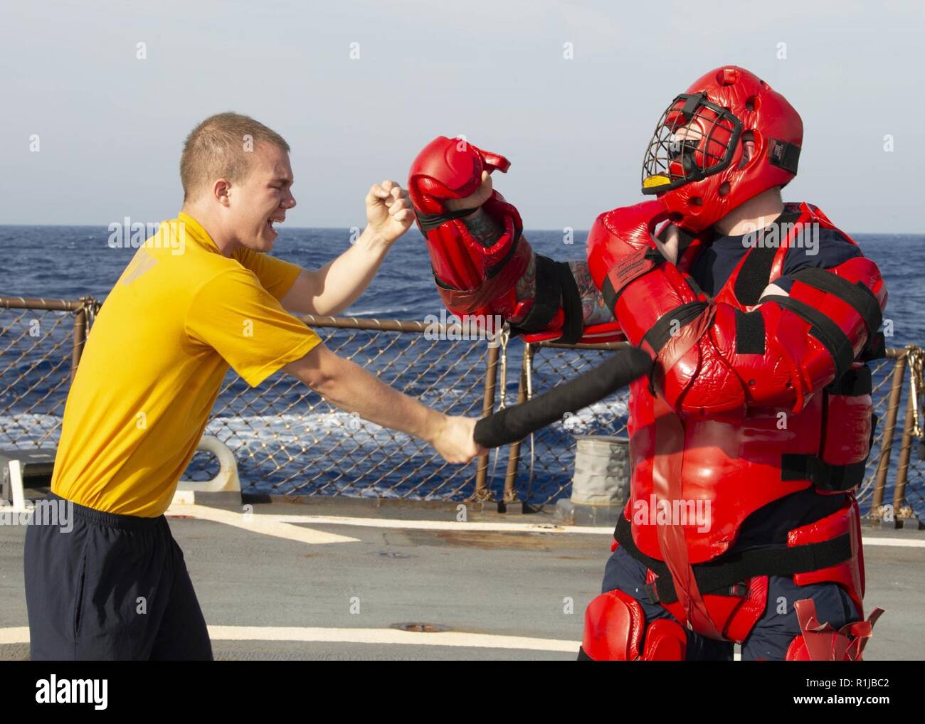 MEDITERRANEAN SEA (Oct. 5, 2018) Operations Specialist Seaman Recruit ...