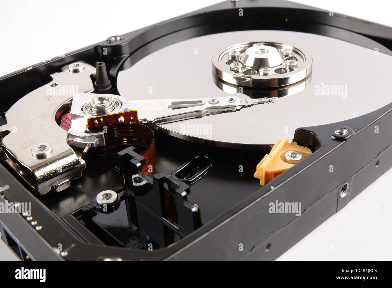 Hard disk drive (HDD) isolated on white Stock Photo - Alamy