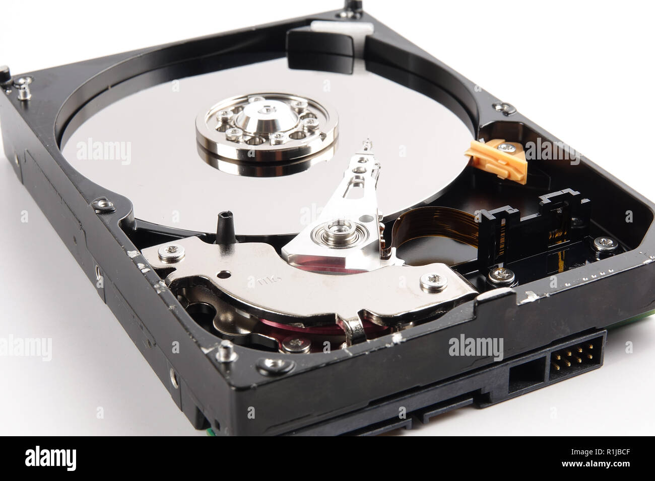 Hard disk drive (HDD) isolated on white Stock Photo - Alamy