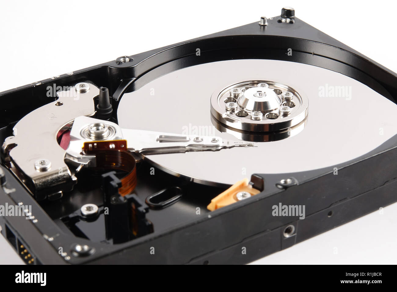 Hard disk drive (HDD) isolated on white Stock Photo - Alamy