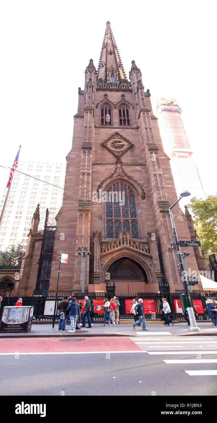 Trinity Church, New York City, United States of America Stock Photo - Alamy